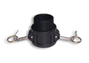 2" b type poly camlock female coupler x mpt - B.A. Fischer