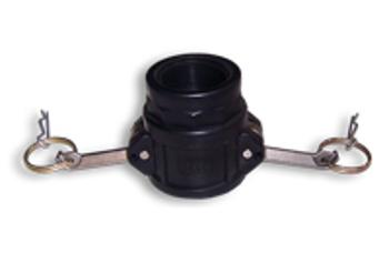 2" d type poly camlock female coupler x fpt - B.A. Fischer