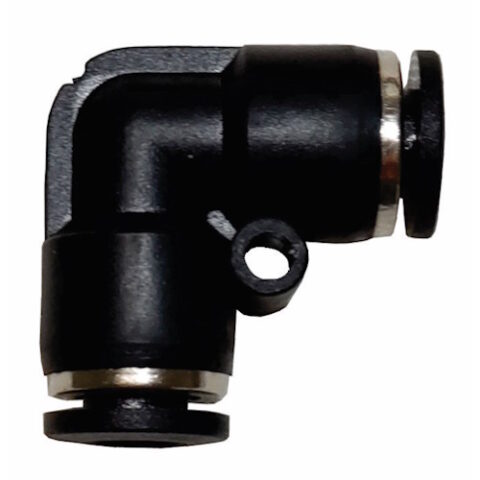 Nylon 1/4" hose x 1/4" hose swivel elbow - B.A. Fischer